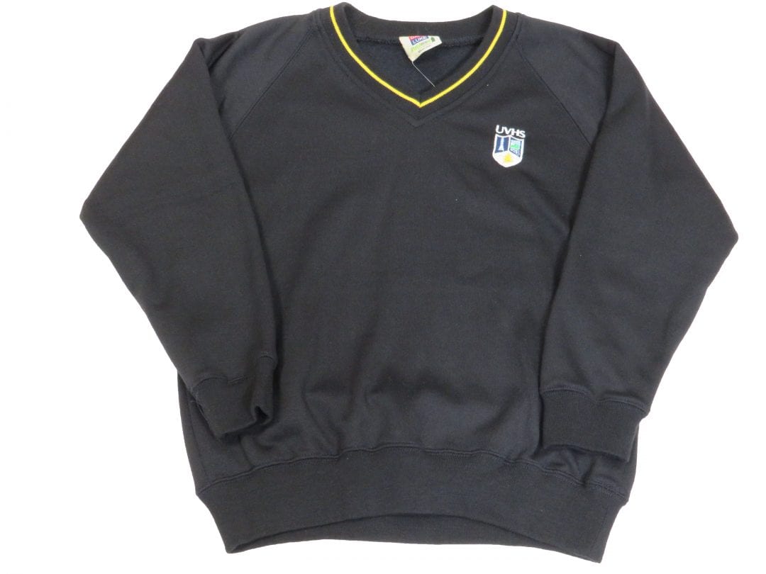 UVHS Navy/Gold V Neck Sweatshirts - Identity